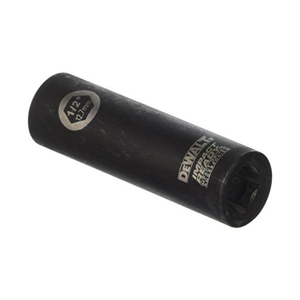 デウォルト 工具 ビットセット プラスドライバー マイナスドライバー DW2286 DEWALT DW2286 1/2-Inch IMPACT READY Deep Socket for 3/8-Inch Drive,Black Oxide...