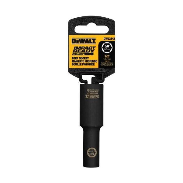 デウォルト 工具 ビットセット プラスドライバー マイナスドライバー DW22842 DEWALT DW22842 3/8-Inch IMPACT READY Deep Socket for 1/2-Inch Drive海外限定品を迅速輸入...