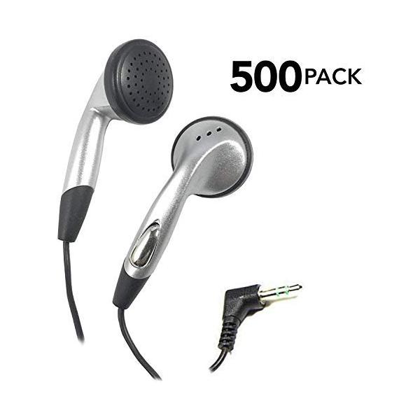 海外輸入ヘッドホン ヘッドフォン イヤホン 海外 輸入 SG-ID8-500 SmithOutlet 500-Pack Bulk Earbuds for Schools, Students, Classrooms - Individuall...