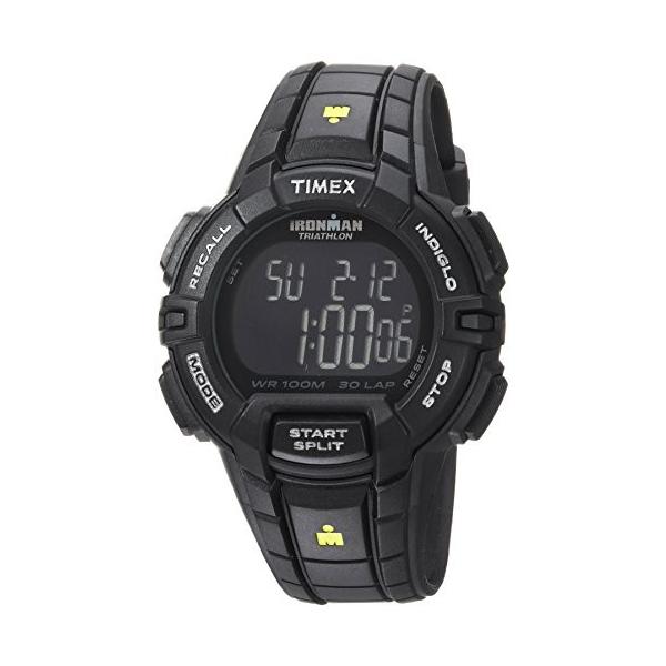 腕時計 タイメックス メンズ TW5M15900 Timex Men's TW5M15900 Ironman Rugged 30 Full-Size Black/Yellow Resin Strap Watch海外限定品を迅速輸入！5〜15...