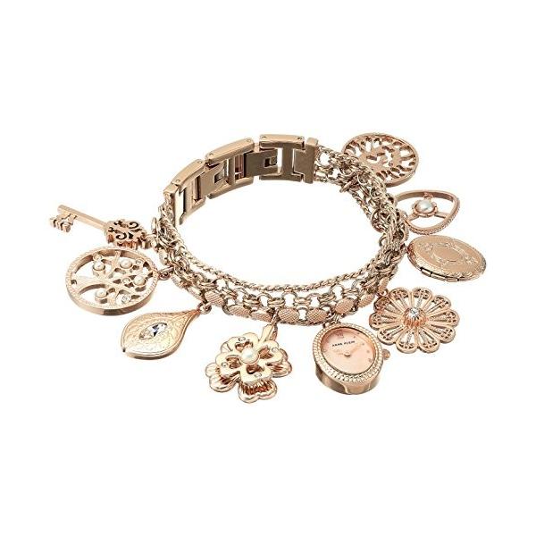 腕時計 アンクライン レディース  10/8096RMCH Anne Klein Women's Premium Crystal Accented Rose Gold-Tone Charm Bracelet Watch海外限定品を迅速輸入！...