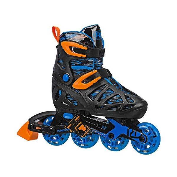 インラインスケート 海外正規品 並行輸入品 アメリカ直輸入 I149B Roller Derby Tracer Boy's Adjustable Inline Skates,Black/Blue/Orange Tracer海外限定品を迅速輸...