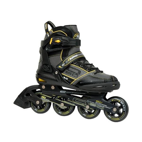 インラインスケート 海外正規品 並行輸入品 アメリカ直輸入 レーシングタイプ I259-11 Roller Derby Aerio Q-60 Men's Inline Skates - Black/Yellow - Size 11海外限定品...