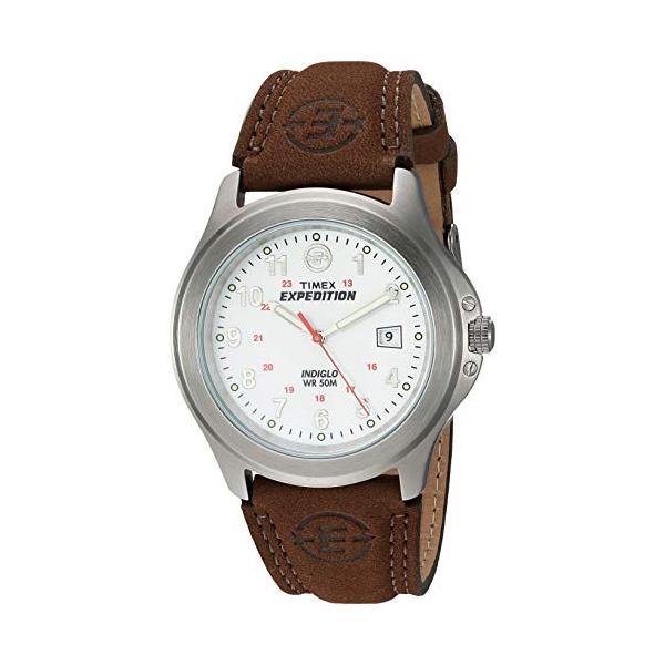 腕時計 タイメックス メンズ T44381D7 Timex Men's T44381 Expedition Metal Field Brown Leather Strap Watch海外限定品を迅速輸入！5〜15営業日にて発送します。商品名...