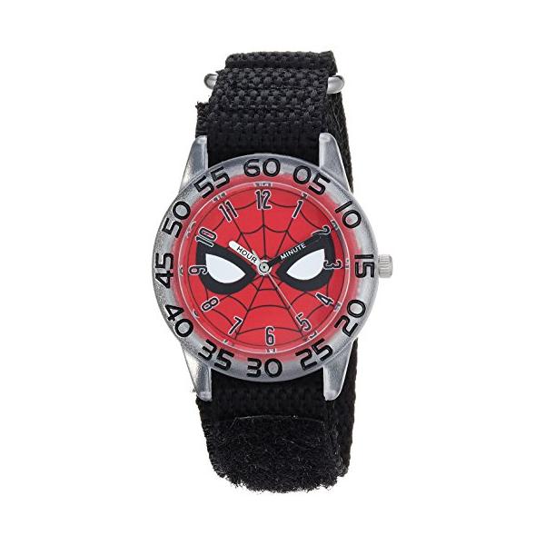 腕時計 マーベルコミック アメコミ キッズ WMA000187 MARVEL Spider-Man Kids' WMA000187 Spider-Man Analog Display Analog Quartz Black Watch海外限...