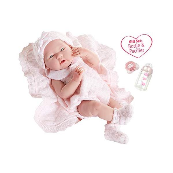 JCトイズ JC Toys 新生児 15インチ リアルな赤ちゃん人形 女の子 ピンクのニット 18053 ベビードールジェーシートイズ 赤ちゃん おままごと ベビー人形 18053 Real Girl Baby Doll 15" | Ana...