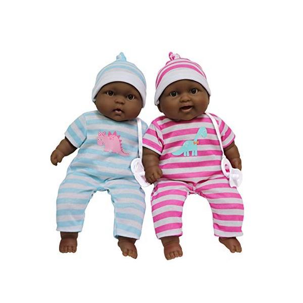 ジェーシートイズ 赤ちゃん おままごと ベビー人形 35025 JC Toys Twins 13" Realistic Soft Body Baby Dolls Berenguer Boutique | Twins Gift Set wit...