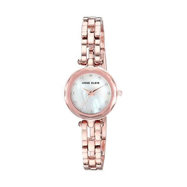 腕時計 アンクライン レディース  AK/3120MPRG Anne Klein Women's Premium Crystal Accented Rose Gold-Tone Open Bracelet Watch海外限定品を迅速輸入！5...