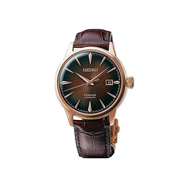 腕時計 セイコー メンズ SRPB46 SEIKO SRPB46 Automatic Watch for Men - Presage Collection - Burgundy Patterned Dial with Gloss Finis...