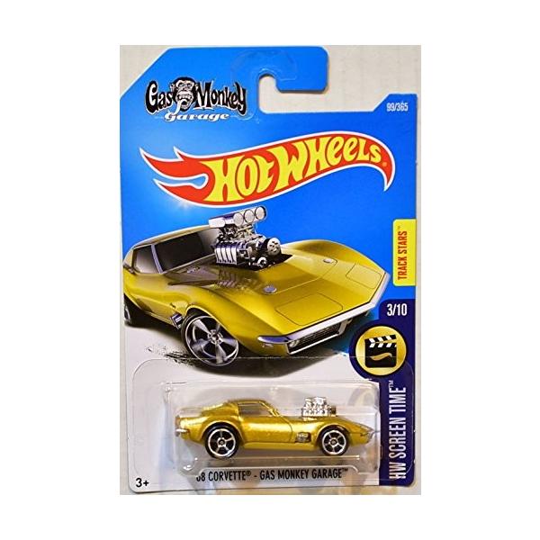 ホットウィール Hot Wheels ’68コルベット ガスモンキーガレージ HWスクリーンタイム3/10 ビークル ミニカーホットウィール マテル ミニカー ホットウイール L2593983E Hot Wheels 2017 Hw Scr...