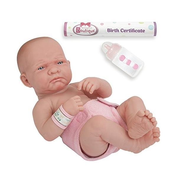 ジェーシートイズ 赤ちゃん おままごと ベビー人形 18501 JC Toys - La Newborn First Day| Anatomically Correct Real Girl Baby Doll | 14" All-Vinyl...