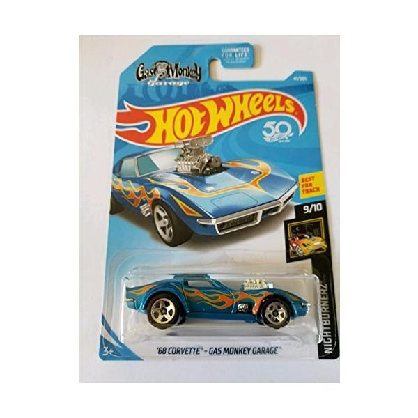 ホットウィール マテル ミニカー ホットウイール RW-KN-308 Hot Wheels 2018 50th Anniversary Nightburnerz Gas Monkey Garage 41/365, Blue海外限定品を迅速輸...