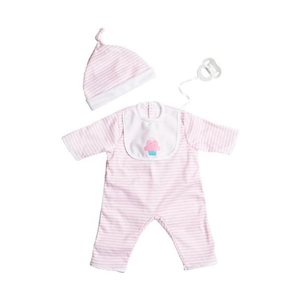 ジェーシートイズ 赤ちゃん おままごと ベビー人形 CLO35016Pink JC Toys | Berenguer Boutique | Baby Doll Outfit | Pink Stipe Romber | Ages 2+ | F...