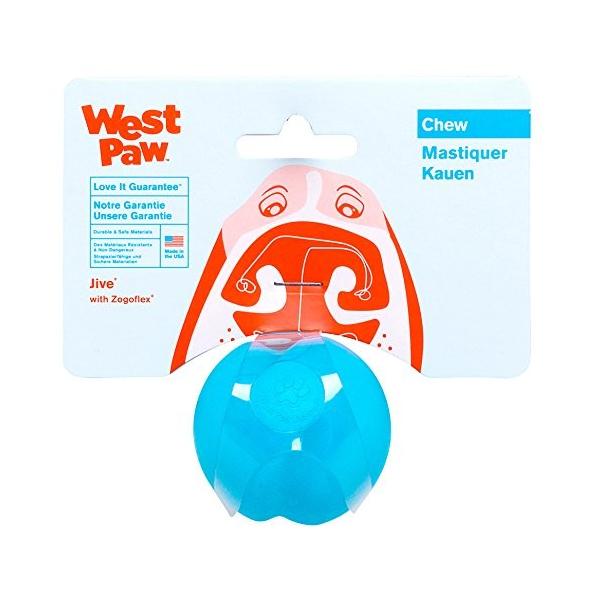 犬おもちゃ ドッグトイ トレーニング ZG069AQA WEST PAW Zogoflex Jive Ball Dog Chew Toy ? Bouncing Toys for Dogs, Fetch, Catch, Chewing, Pl...