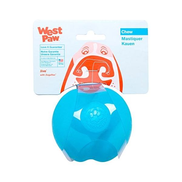 犬おもちゃ ドッグトイ トレーニング ZG070AQA WEST PAW Zogoflex Jive Ball Dog Chew Toy ? Bouncing Toys for Dogs, Fetch, Catch, Chewing, Pl...
