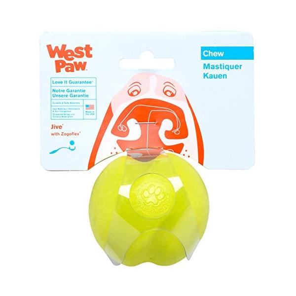 犬おもちゃ ドッグトイ トレーニング ZG070GRN WEST PAW Zogoflex Jive Ball Dog Chew Toy ? Bouncing Toys for Dogs, Fetch, Catch, Chewing, Pl...
