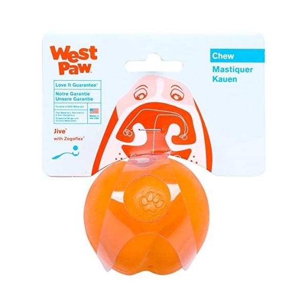 犬おもちゃ ドッグトイ トレーニング ZG070TNG WEST PAW Zogoflex Jive Ball Dog Chew Toy ? Bouncing Toys for Dogs, Fetch, Catch, Chewing, Pl...