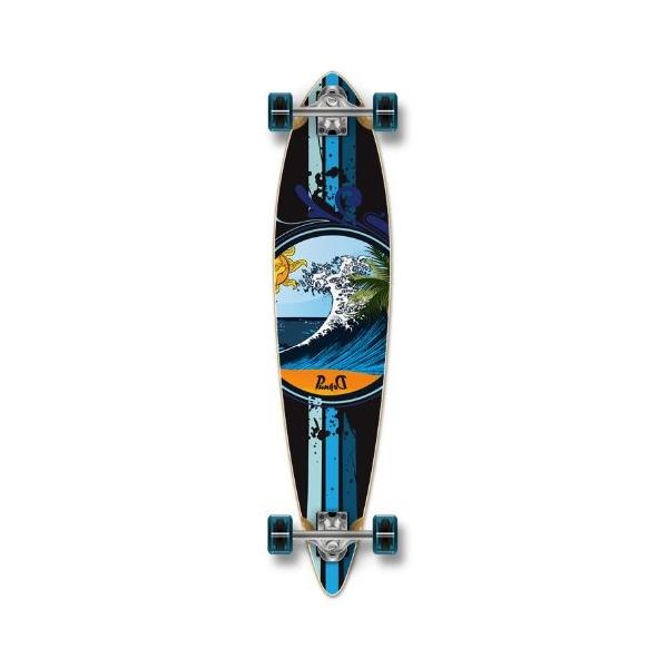 ロングスケートボード スケボー 海外モデル 直輸入 01060P-Wave-40" Yocaher Blank &amp; Graphic Complete Longboard Pintail Skateboard w/ 71mm Whee...