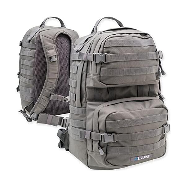 ミリタリーバックパック タクティカルバックパック サバイバルゲーム サバゲー アメリカ LAPG-BG-3DayPack-Grey LAPG 72-Hour Tactical Survival Backpack, Durable MOLLE...