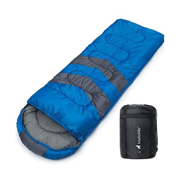 アウトドア キャンプ スリーピングバッグ アメリカ SSBagBlue MalloMe Sleeping Bags for Adults Cold Weather &amp; Warm - Backpacking Camping Sleep...