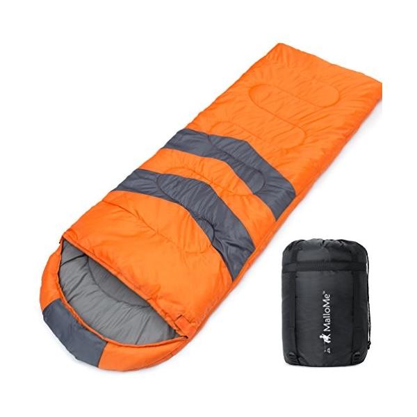アウトドア キャンプ スリーピングバッグ アメリカ SSBAgOrange MalloMe Sleeping Bags for Adults Cold Weather &amp; Warm - Backpacking Camping Sle...