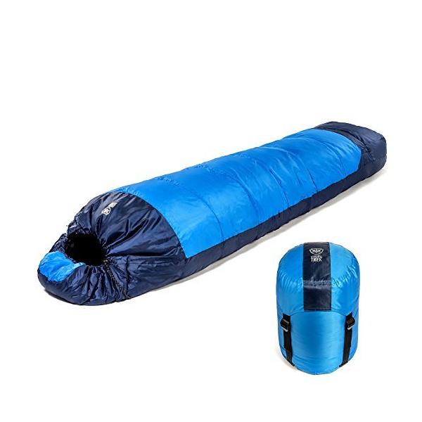 アウトドア キャンプ スリーピングバッグ アメリカ VT-SLEEPING-BAG-BLU Viking Trek 350x Lightweight Adult Sleeping Bag ? Warm &amp; Breathable, C...