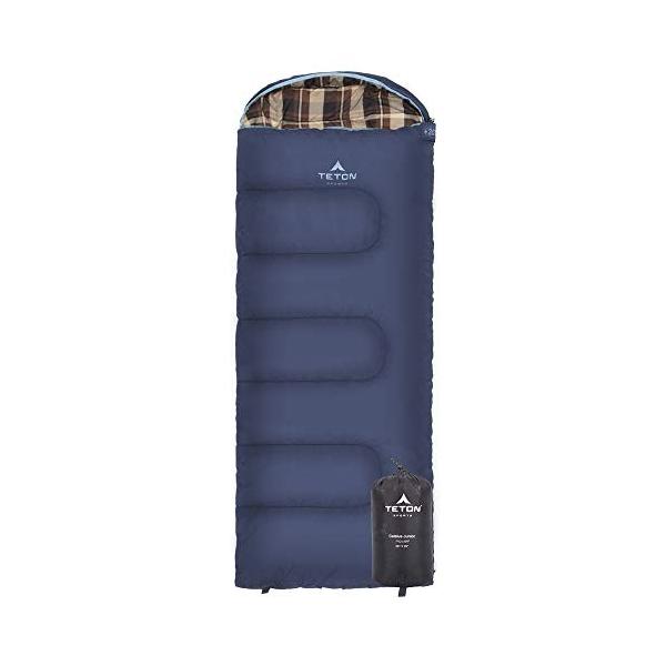 アウトドア キャンプ スリーピングバッグ アメリカ 1051L TETON Junior, 20 Degree Sleeping Bag. Finally, Sleeping Bag for Boys, Girls, all Kids, W...