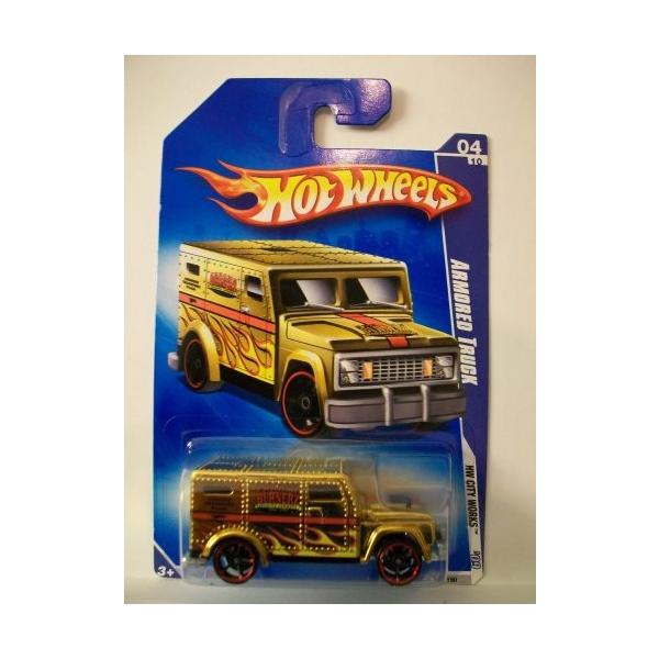 ホットウィール マテル ミニカー ホットウイール 43224-5271 Hot Wheels 2009-110 HW City Works #4 GOLD Armored Truck 1:64 Scale海外限定品を迅速輸入！5〜15営業日...