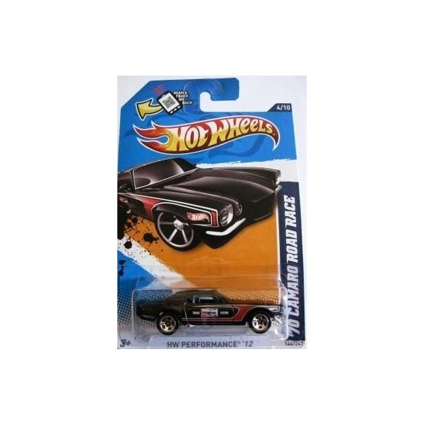 ホットウィール マテル ミニカー ホットウイール V5704 Hot Wheels 2012, '70 Camaro Road Race BLACK, HW Performance '12, 144/247. 1:64 Scale.海外限定...