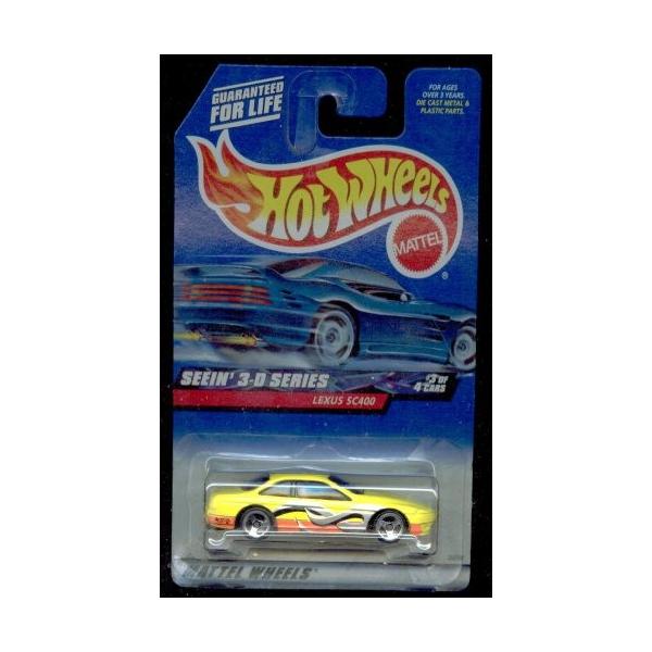 ホットウィール マテル ミニカー ホットウイール 43291-8807 Seein' 3-D Series #3 Lexus SC400 3-Spoke Wheels #2000-11 Collectible Collector Car M...