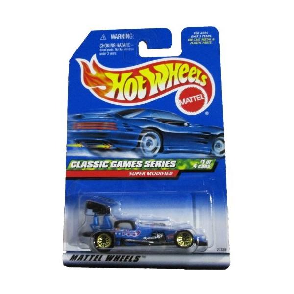 ホットウィール マテル ミニカー ホットウイール 1 Hot Wheels Mattel 1999 1:64 Scale Classic Games Series Blue Super Modified Die Cast Car 1/4海外...