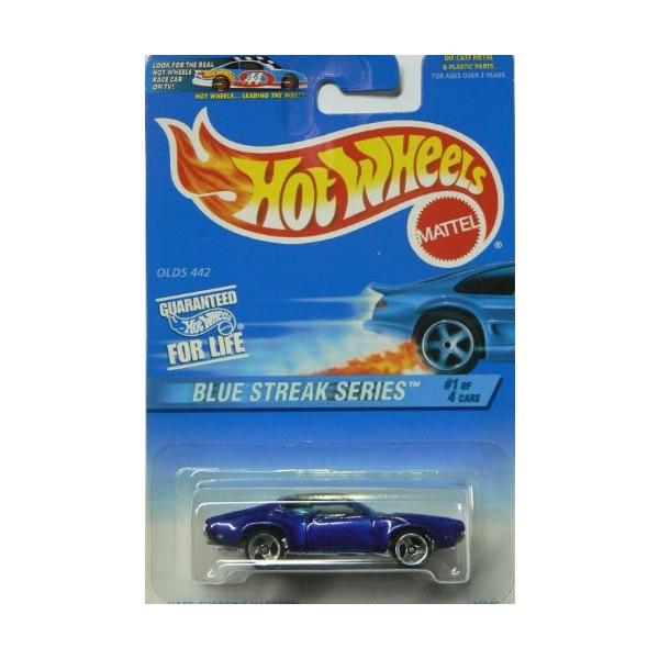 ホットウィール マテル ミニカー ホットウイール 43220-315688 Hot Wheels Mattel 1997 Blue Streak Series 1:64 Scale Blue Olds 442 Die Cast Car 1/...