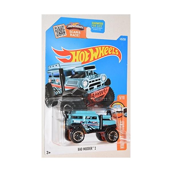 ホットウィール マテル ミニカー ホットウイール DHR51 Hot Wheels 2016 H.W. Hot Trucks Bad Mudder 2 Deep Sky Blue 145/250海外限定品を迅速輸入！5〜15営業日にて発送し...