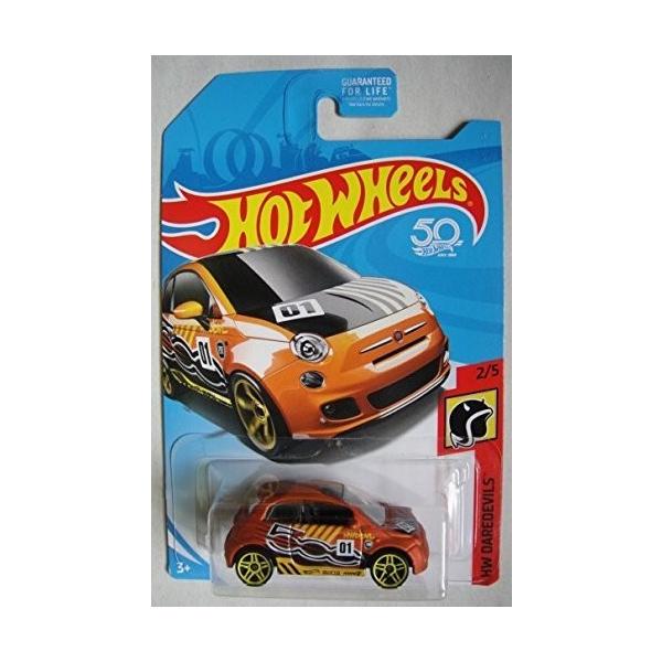 ホットウィール Hot Wheels フィアット500 HWデアデビルズ2/5 FIAT ビークル ミニカーホットウィール マテル ミニカー ホットウイール FJX51-D9C0A Hot Wheels 2018 50th Annivers...