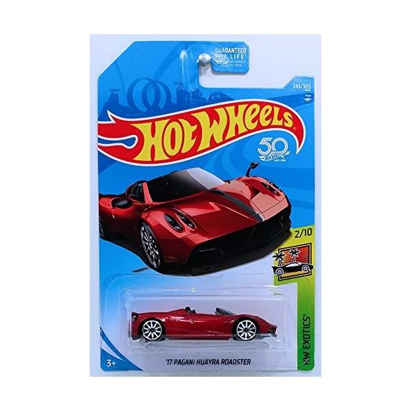 ホットウィール マテル ミニカー ホットウイール FJY24-D9C1L Hot Wheels 2018 50th Anniversary HW Exotics '17 Pagani Huayra 243/365, Maroon Die-C...
