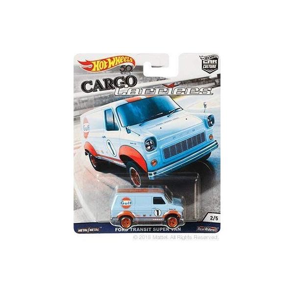 ホットウィール マテル ミニカー ホットウイール FLC10 Hot Wheels 2018 RELEASE CARGO CARRIERS LIGHT BLUE GULF FORD TRANSIT SUPER VAN DIE-CAST海外限...