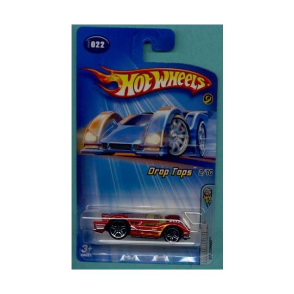ホットウィール マテル ミニカー ホットウイール na Hot Wheels Mattel 2005 Drop Tops 1:64 Scale Red 1957 Nomad Die Cast Car #022海外限定品を迅速輸入！5〜15営...