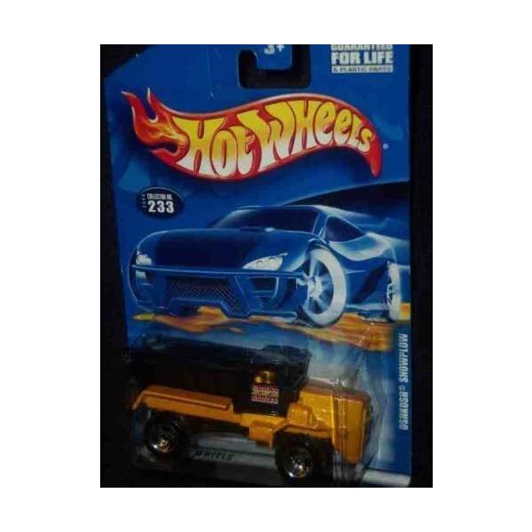 ホットウィール マテル ミニカー ホットウイール  Hot Wheels #2000-233 OshKosh Snowplow Black Base Collectible Collector Car Mattel 1:64 Scale海外...