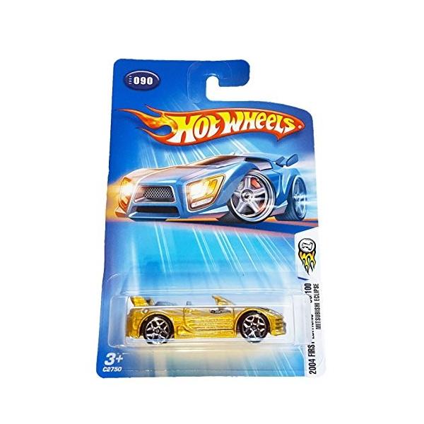 ホットウィール マテル ミニカー ホットウイール C2750-0715 Hot Wheels 2004 First Editions Mitsubishi Eclipse 90/100 GOLD 090 1:64 Scale海外限定品を迅速...
