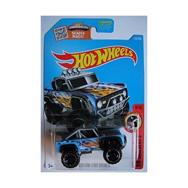 ホットウィール マテル ミニカー ホットウイール DHX50 Hot Wheels HW DAREDEVILS 8/10 Series Blue Custom Ford Bronco 153/250 Showdown SCAN &amp; ...