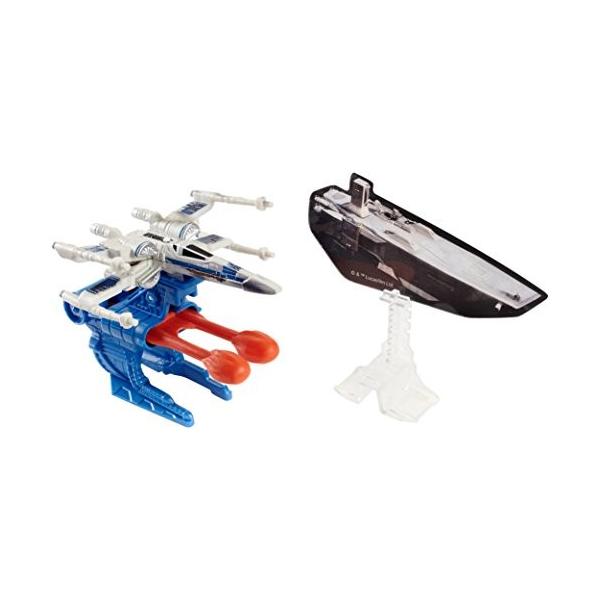 ホットウィール マテル ミニカー ホットウイール CMP55 Hot Wheels Star Wars Blast Attack Starship Vehicle (Episode 7 Hero Blue Starfighter Open ...