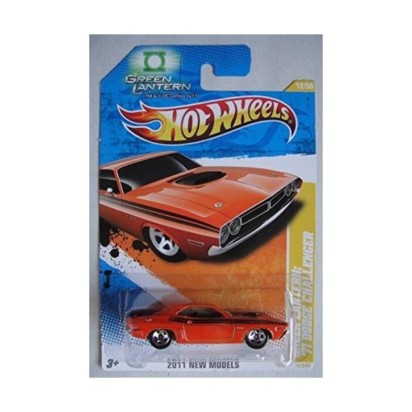 ホットウィール マテル ミニカー ホットウイール T9996-09GN Hot Wheels 2011 New Models Green Lantern, Orange '71 Dodge Challenger 12/50海外限定品を迅速輸...
