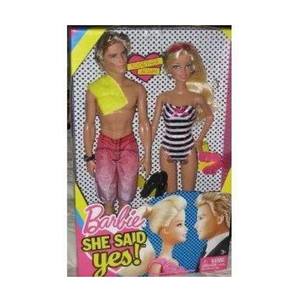 バービー バービー人形 ケン Ken na Barbie 12 Inch Doll Giftset 2Pack Barbie Ken She Said Yes by Mattel海外限定品を迅速輸入！5〜15営業日にて発送します。商品名（自...