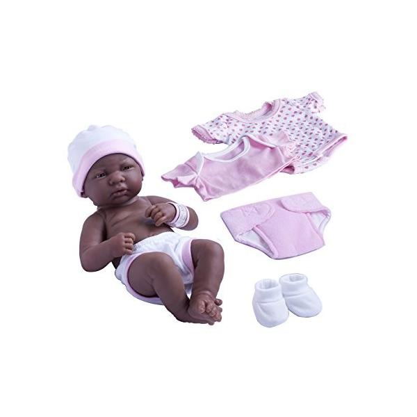 ジェーシートイズ 赤ちゃん おままごと ベビー人形 18544 8 piece Layette Baby Doll Gift Set | JC Toys - La Newborn Nursery | 14" Life-Like Africa...