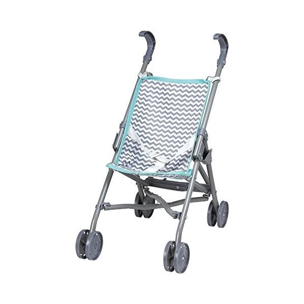アドラ Adora ジグザグスモールアンブレラベビーカー 人形やぬいぐるみ用 18インチくらいまで 3歳以上 折りたたみ式 ミント、ホワイト、グレーの色合い プレゼント 贈り物 誕生日 クリスマスアドラ 赤ちゃん人形 ベビー人形 リアル 2...