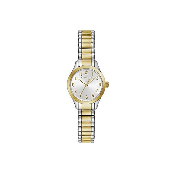 腕時計 ブローバ レディース 45L177 Caravelle by Bulova Ladies' Traditional Quartz Two-Tone Stainless Steel Watch with Expansion Band,...