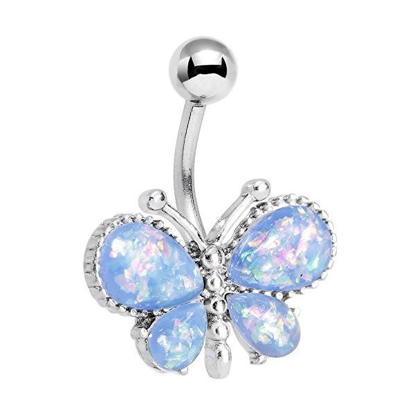 ボディキャンディー ボディピアス アメリカ 日本未発売 ウォレット ブランド かわいい 綺麗 60420-B Body Candy Stainless Steel Iridescent Light Blue Accent Bless My ...