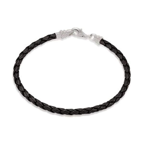 Bonyak Jewelry ブレスレット ジュエリー アメリカ アクセサリー ブランド かわいい おしゃれ デンマーク コペンハーゲン  STzxzBRC649zxz101zxzP Sterling Silver Black Leathe...