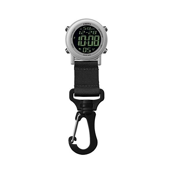 腕時計 ダコタ カラビナウォッチ クリップ時計 28812 Dakota Digital Backpacker Clip, Pocket Watch Alarm, Stop Watch, Timer and Dual Time, Fob W...