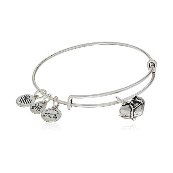 アレックスアンドアニ アメリカ アクセサリー ブランド かわいい おしゃれ  A17EB02RS Alex and Ani Cupid's Heart II Rafaelian Silver Charm Bracelet海外限定品を迅速輸入...